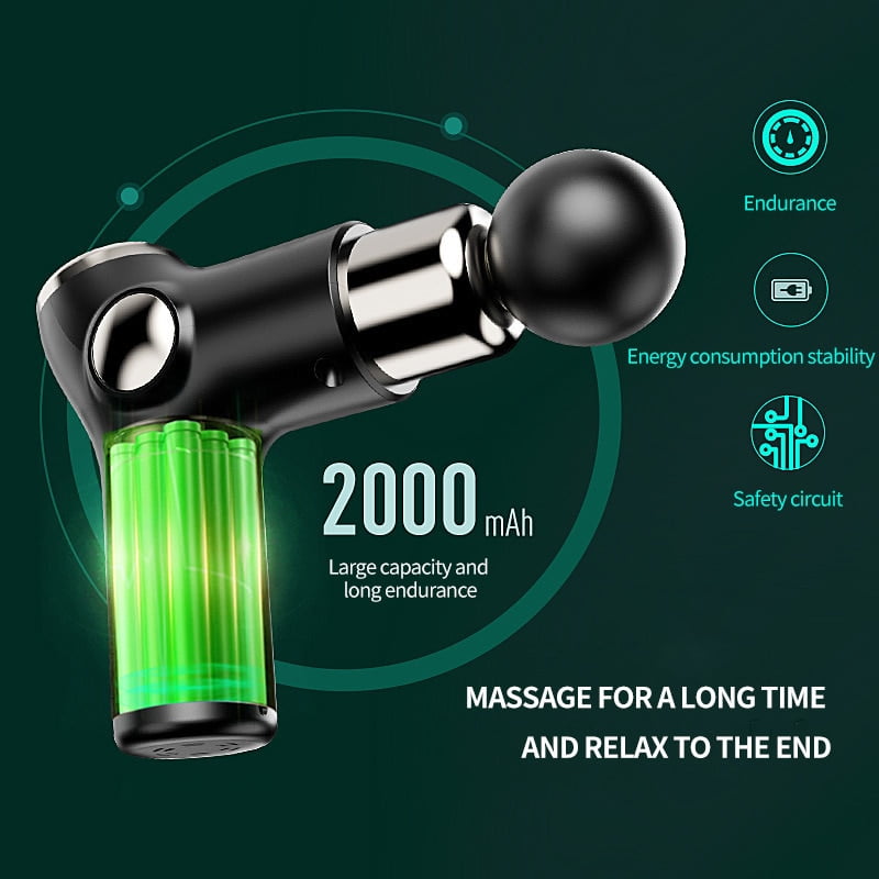 Mini Charging Fascia Massage Gun - Grey Cicada